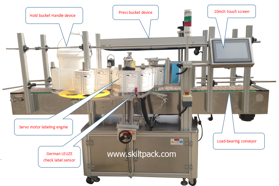 Experienced supplier of bucket label applicator,round bucket labeling ...