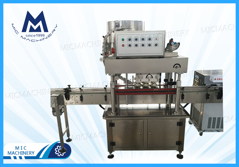 Micmachinery’s superior MIC-Linear Screw spray gun cap machine (put cap ...